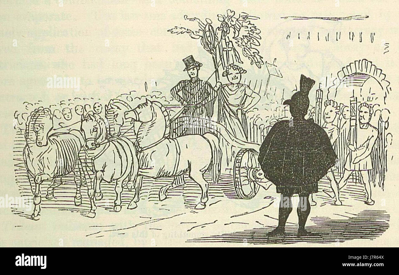 This page from the Comic History of Rome depicts a patrician at the ...