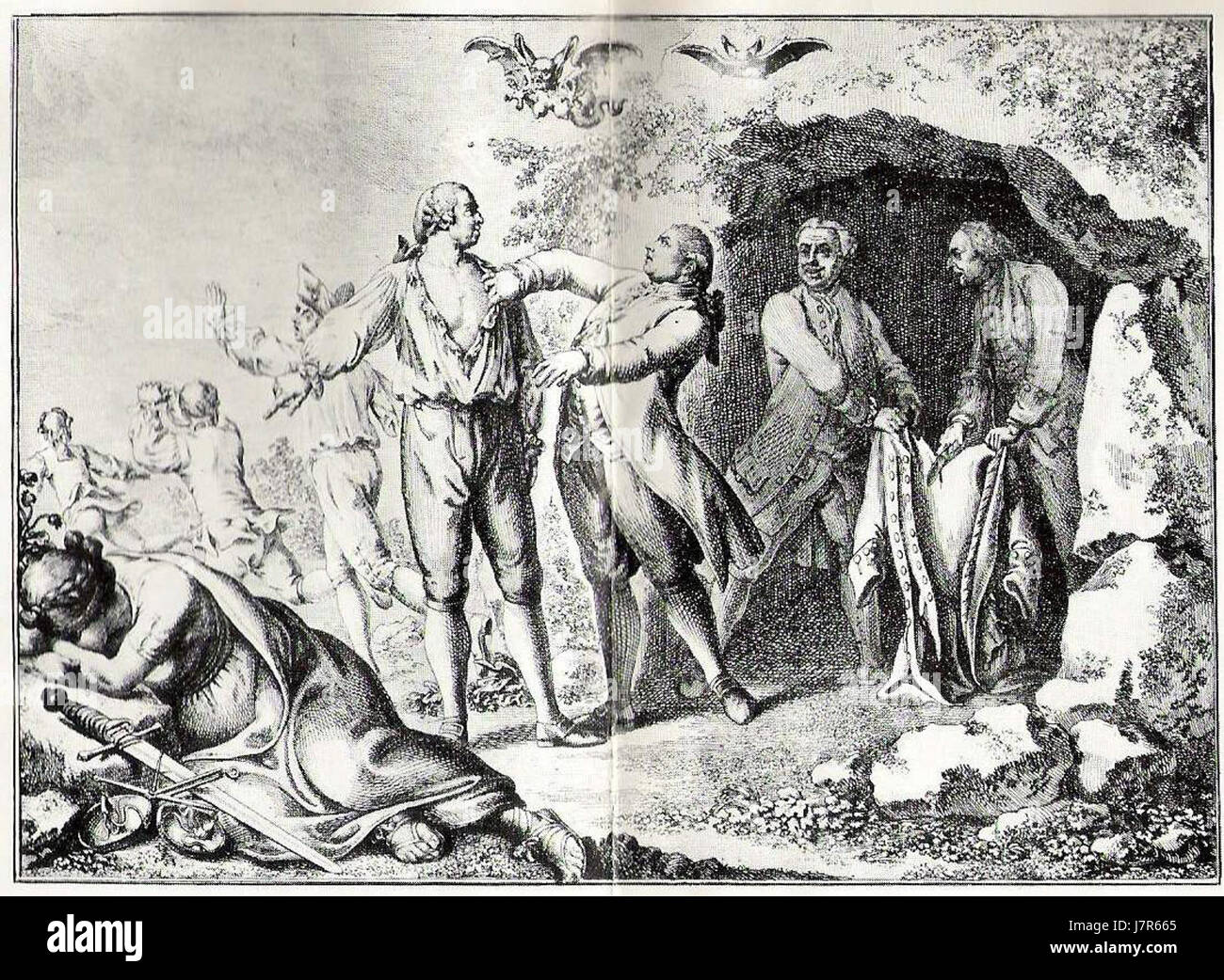 Chodowiecki was a famous Polish-German artist, and 'Raubdruck' refers ...