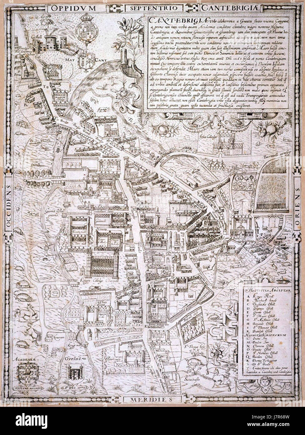 Old map of cambridge hi-res stock photography and images - Alamy