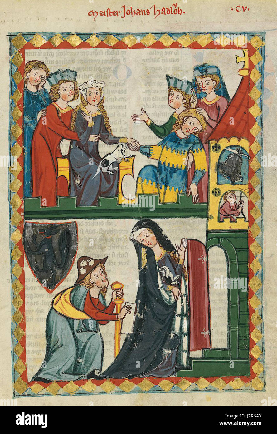 The 'Codex Manesse' is a medieval manuscript that contains poems and ...