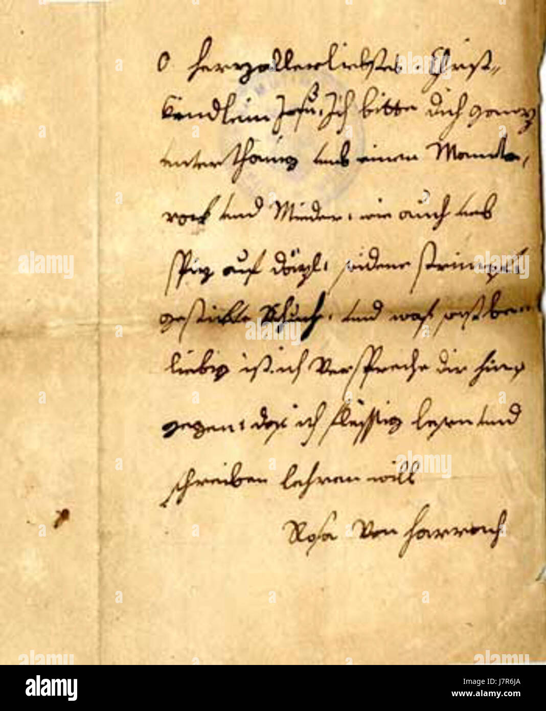 A Christkindlbrief, a traditional German Christmas letter, written by ...