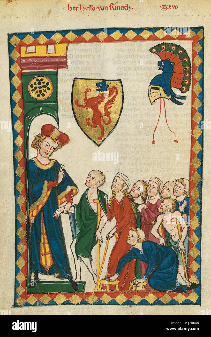 The Codex Manesse is a key medieval manuscript. Page 113v includes a ...