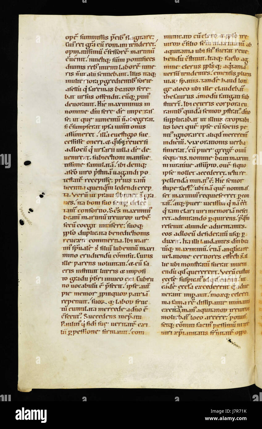 A page from Codex Bodmer 127, showing text from an ancient manuscript ...