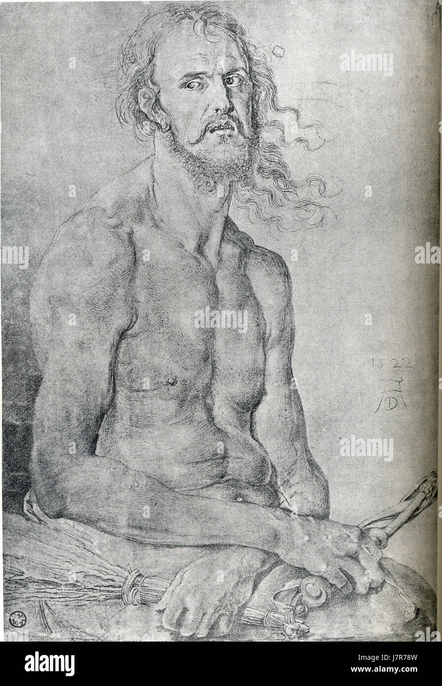 Albrecht Duerer Man of Sorrows drawing Stock Photo - Alamy