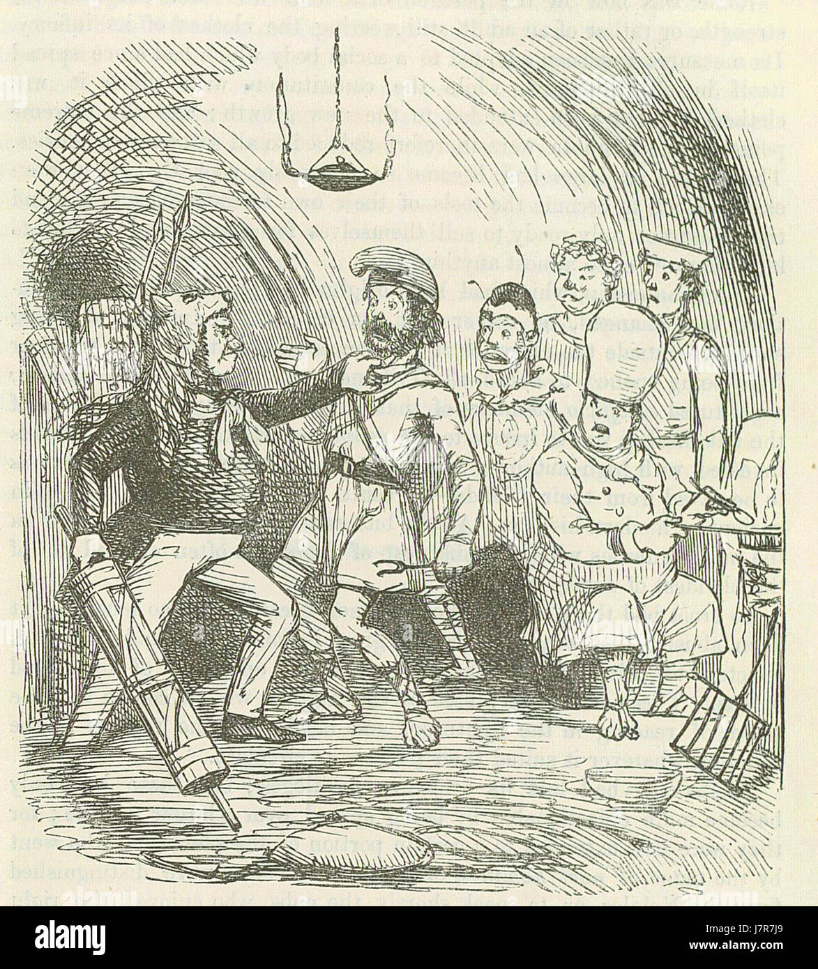 This illustration from the 'Comic History of Rome' depicts the ...