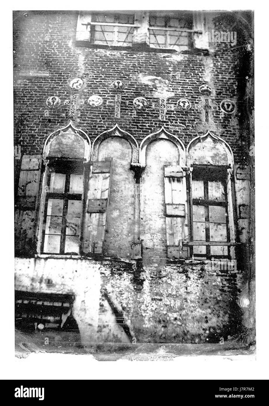 This daguerreotype photograph from the 19th century captures a view of ...