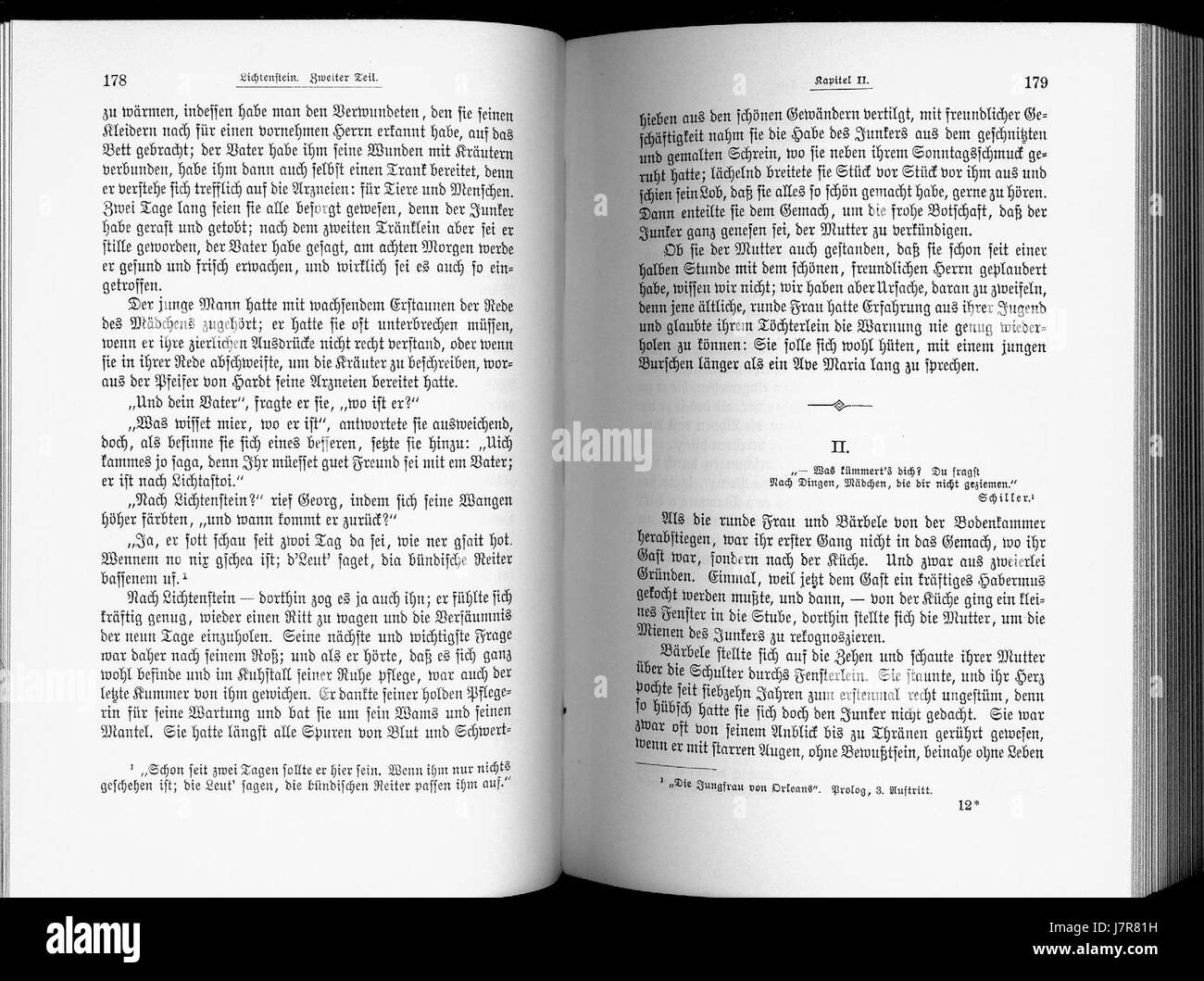 This refers to the first volume (Bd 1) of works by Wilhelm Hauff, a ...