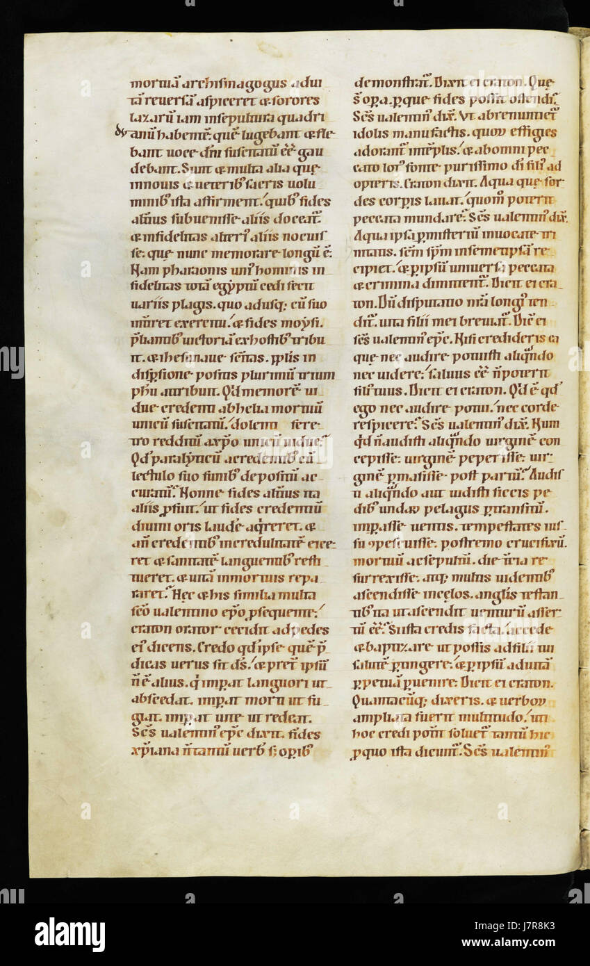 The Codex Bodmer 127, folio 43v, is an ancient manuscript containing ...