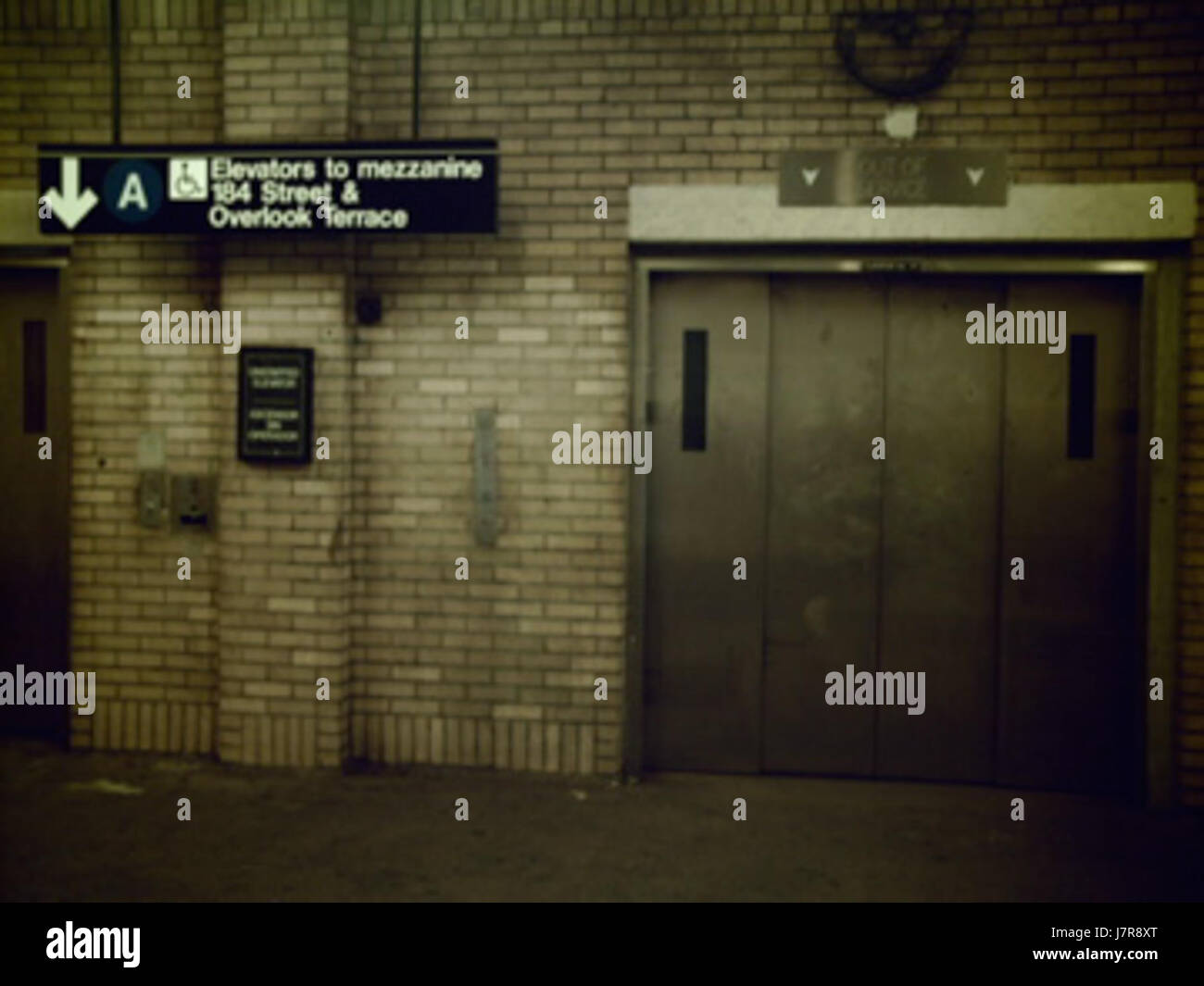 181st Street Entrance Elevator Stock Photo - Alamy