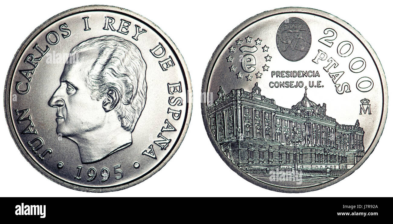 The 1995-2000 Pesetas refers to Spanish currency from this period ...