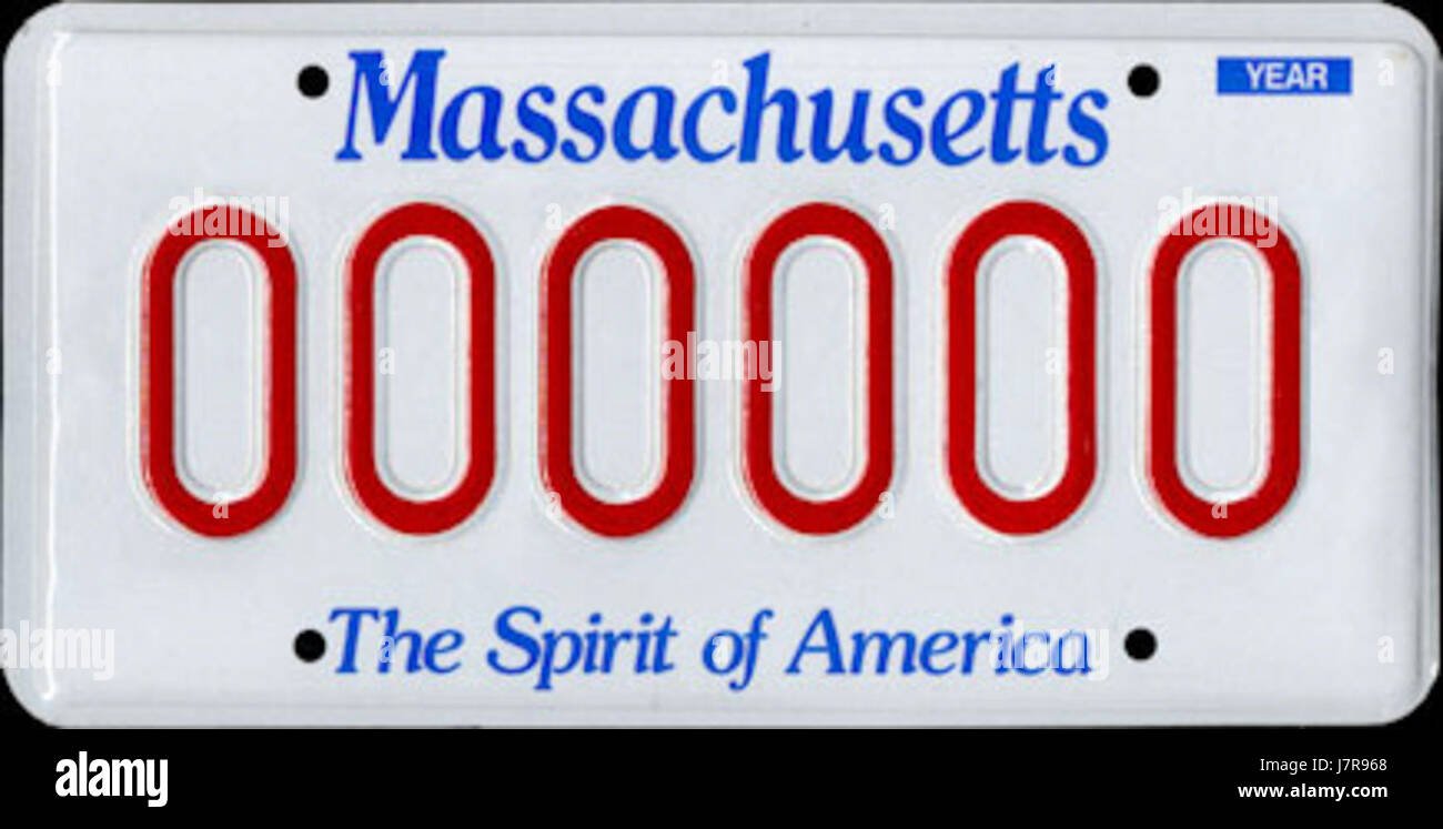 Massachusetts license plate hi-res stock photography and images - Alamy