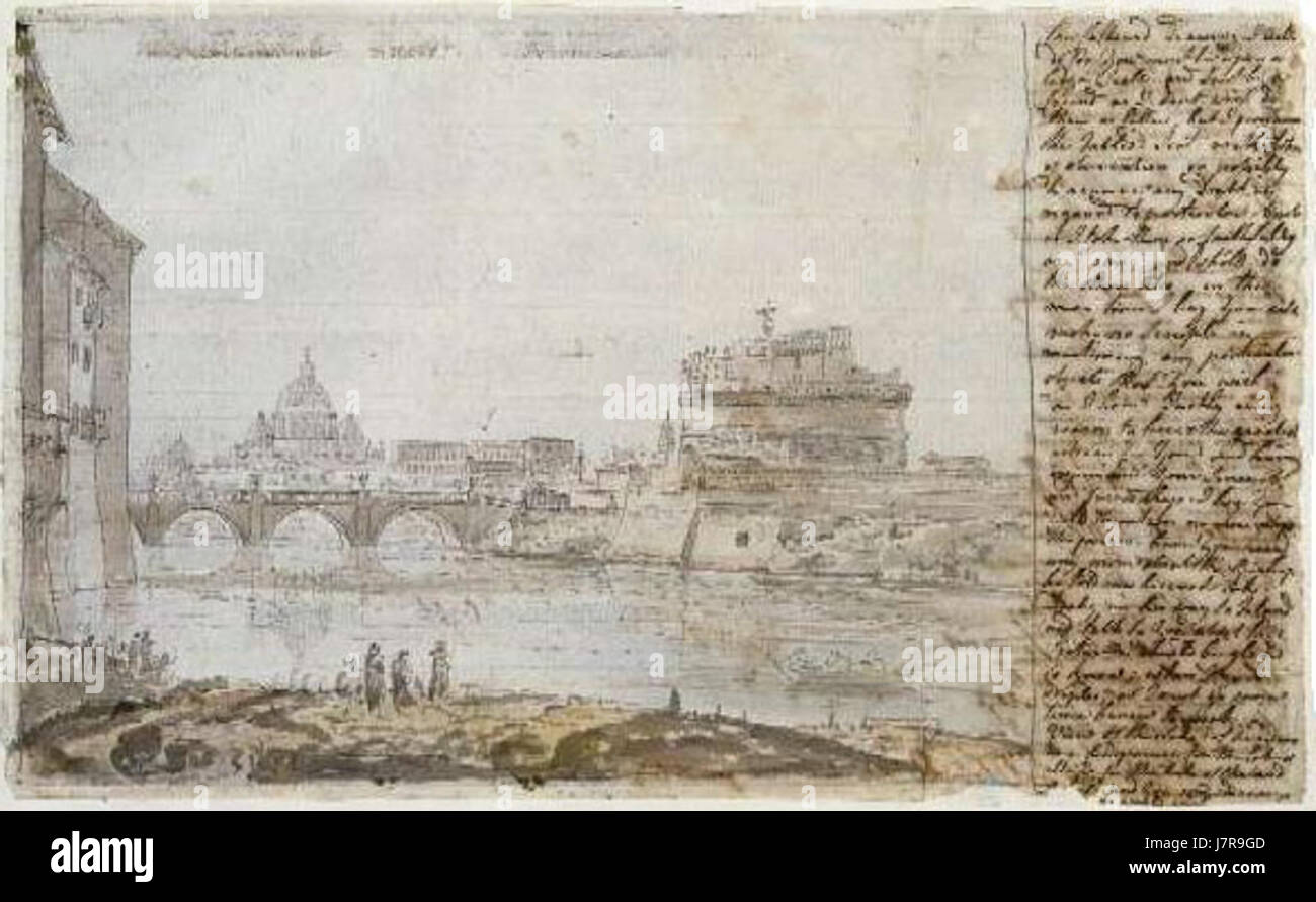 This letter by Joseph Wright, written in 1774 while he was in Rome ...