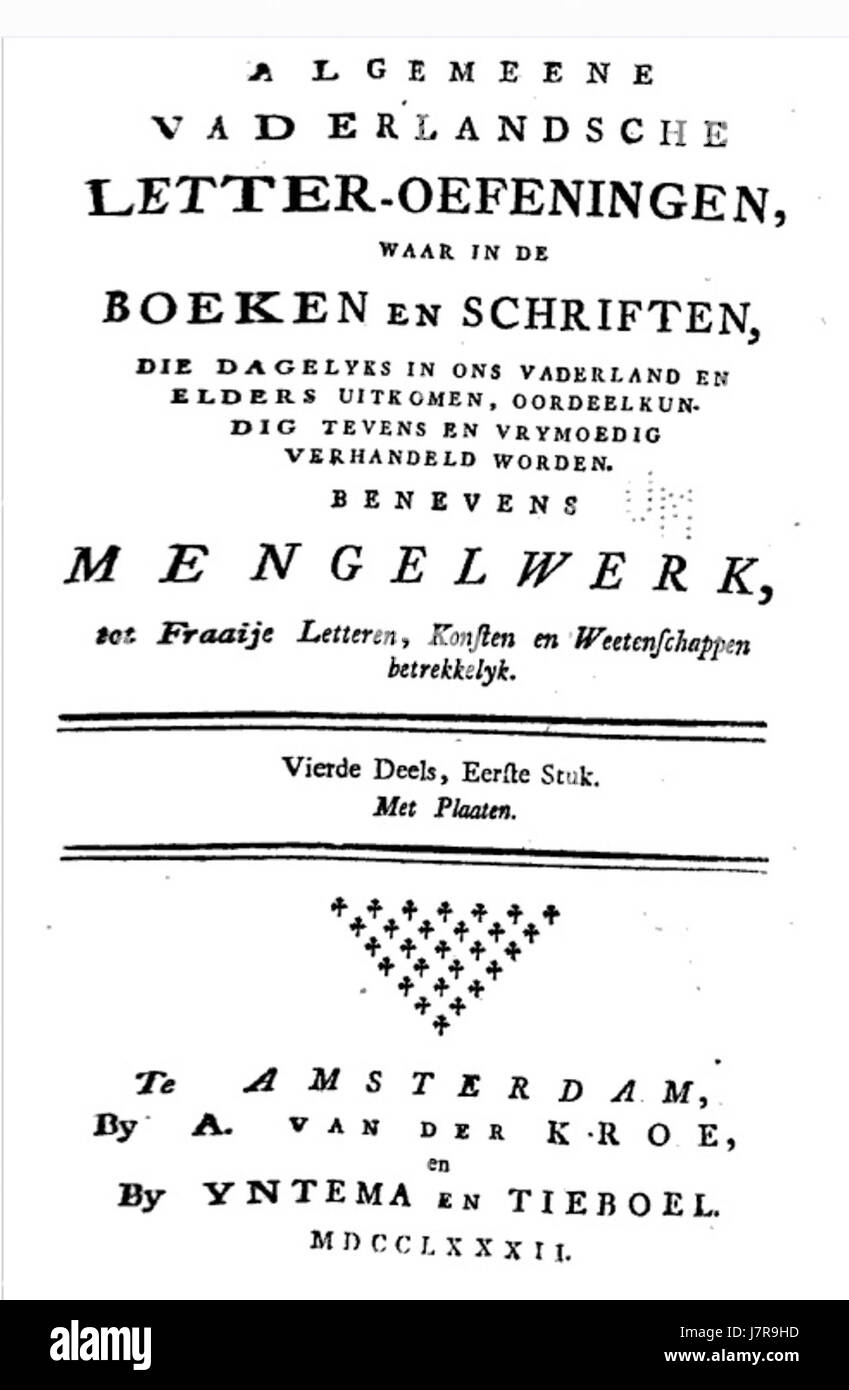 A Dutch text, which translates to 'General National Literary Exercises ...
