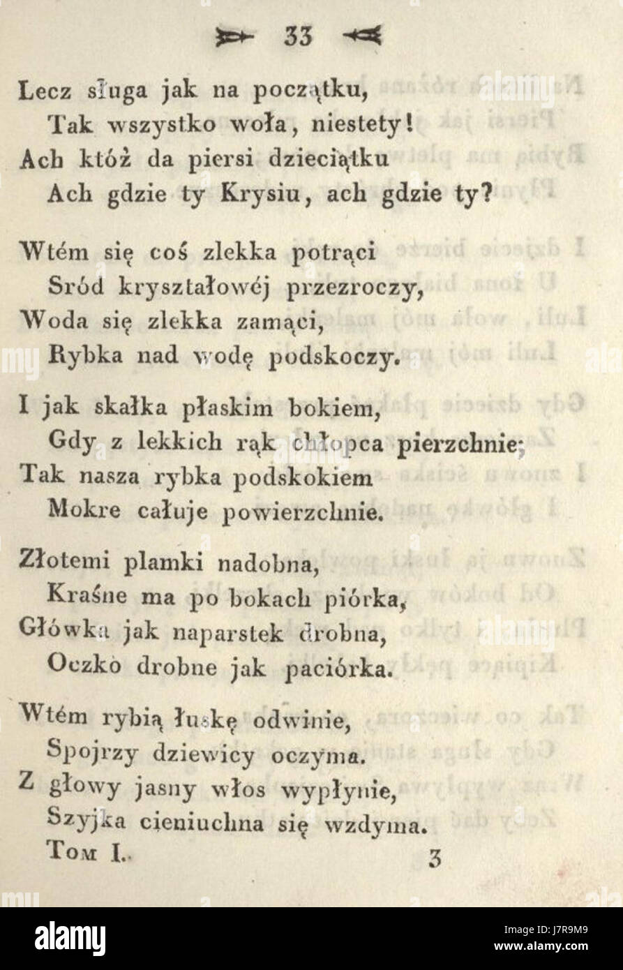 'Adam Mickiewicz Poezye 1822 S033' refers to the works of Polish poet ...