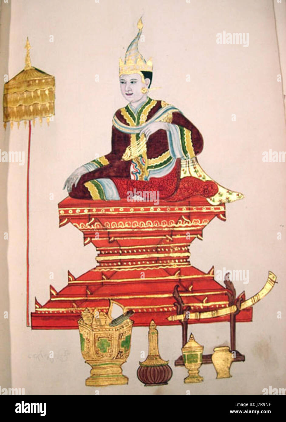 A prince of Konbaung Dynasty Stock Photo - Alamy