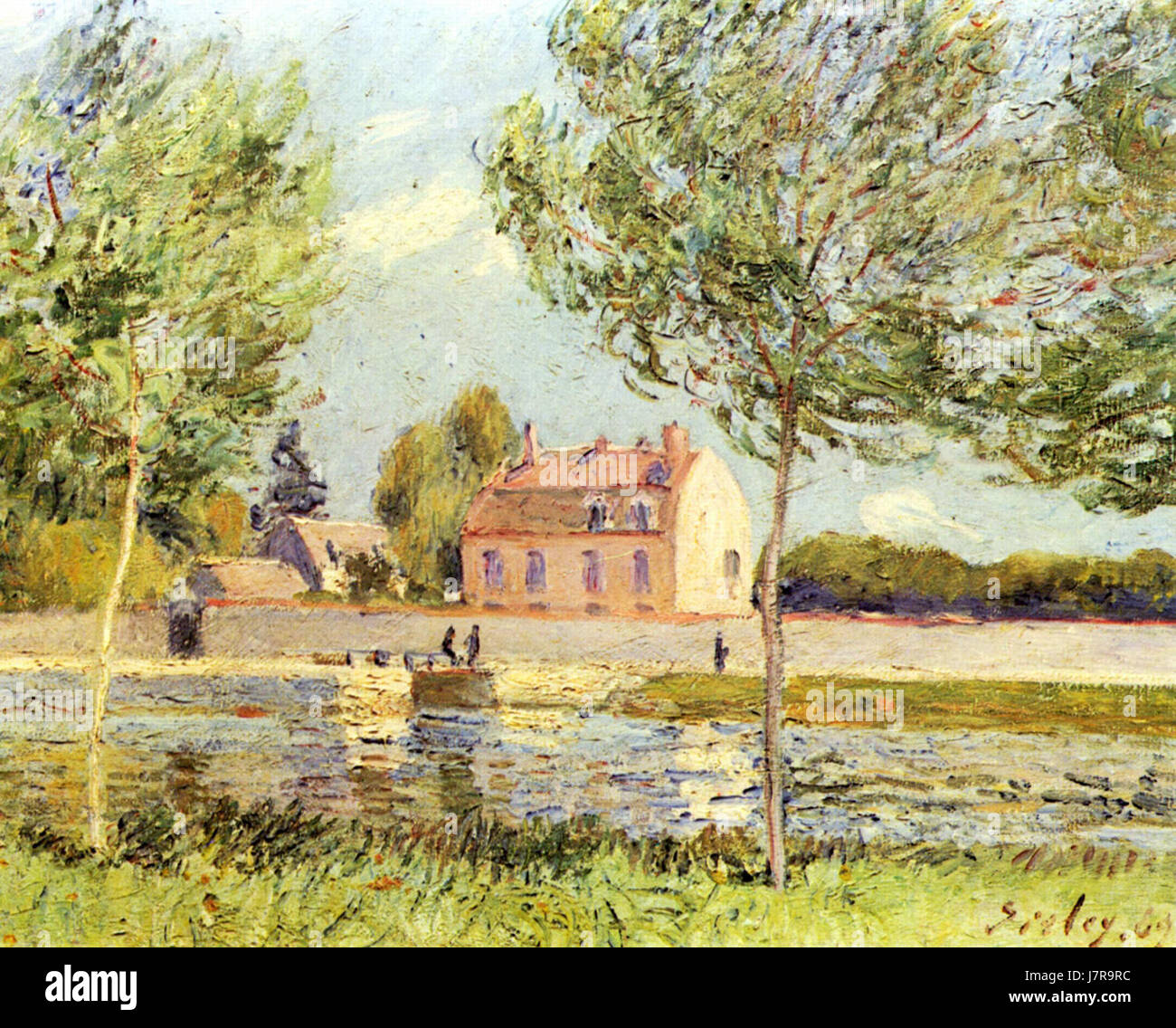 Alfred Sisley, a French Impressionist painter, is known for his ...
