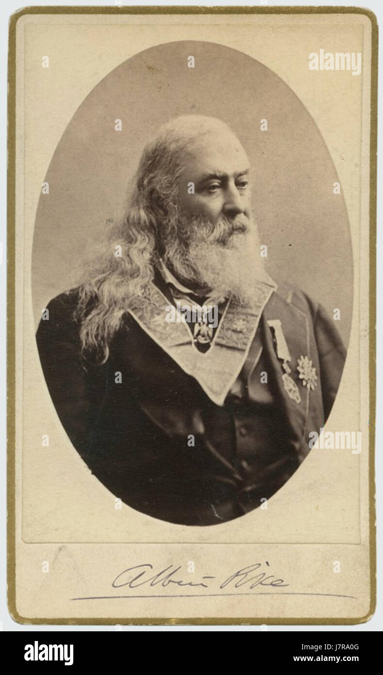 Albert Pike was an American attorney, soldier, and Freemason. The carte ...