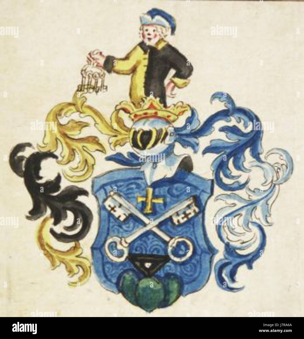 The Ammann family coat of arms from Schaffhausen is a heraldic symbol ...