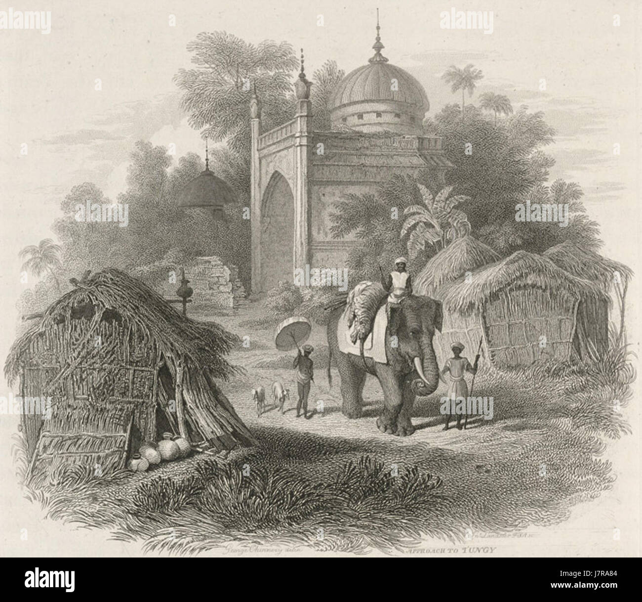 Approach to Tungy by George Chinnery 1816 Stock Photo - Alamy