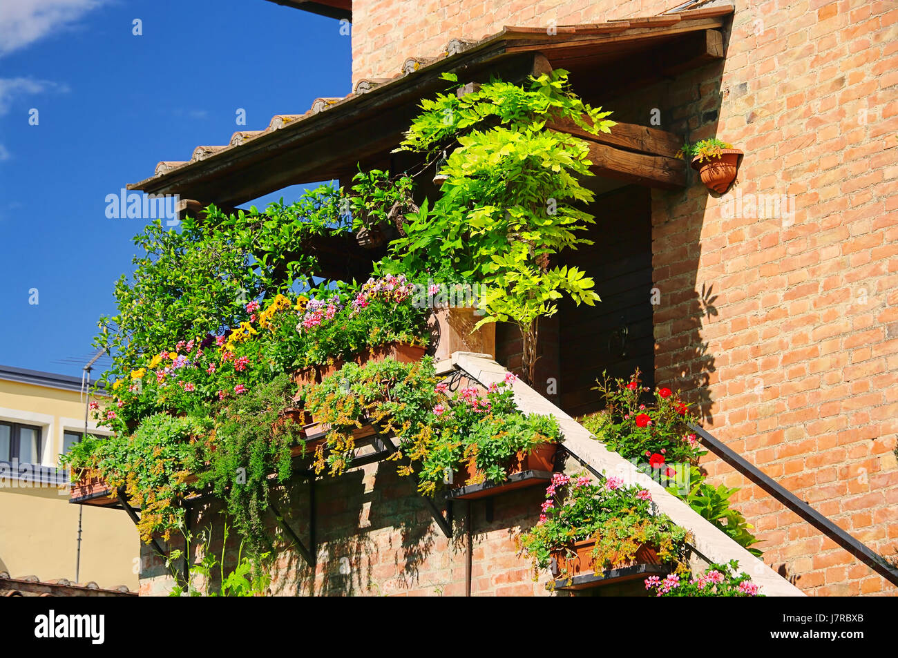 tuscany balcony - tuscany balkony 01 Stock Photo - Alamy