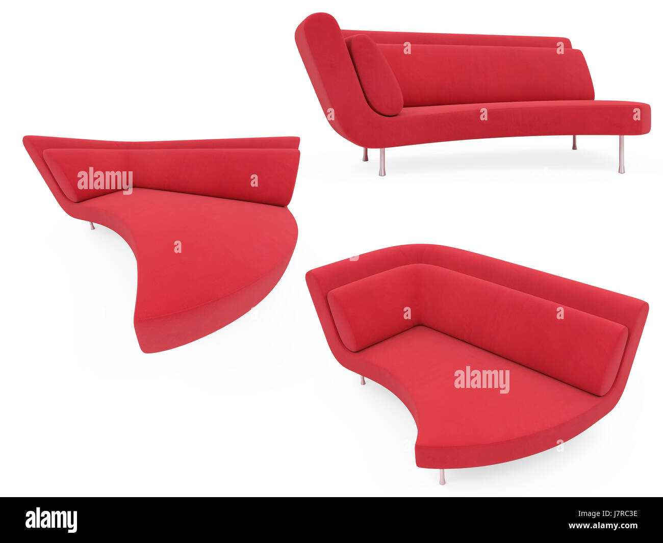 isolated household furniture modern modernity decor seat couch design ...