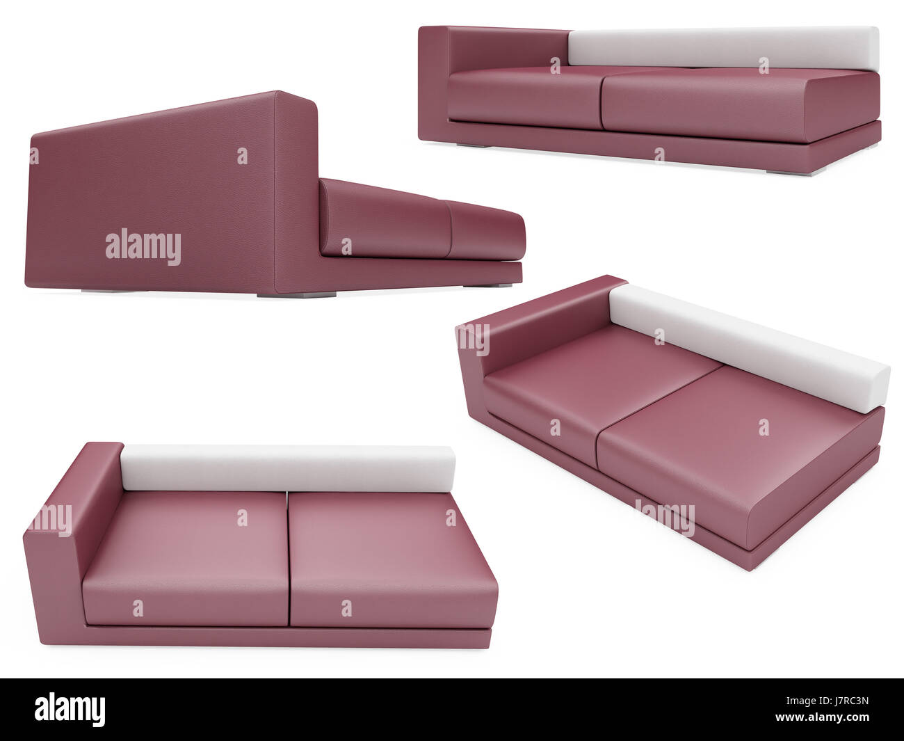 isolated household furniture modern modernity decor seat couch design ...