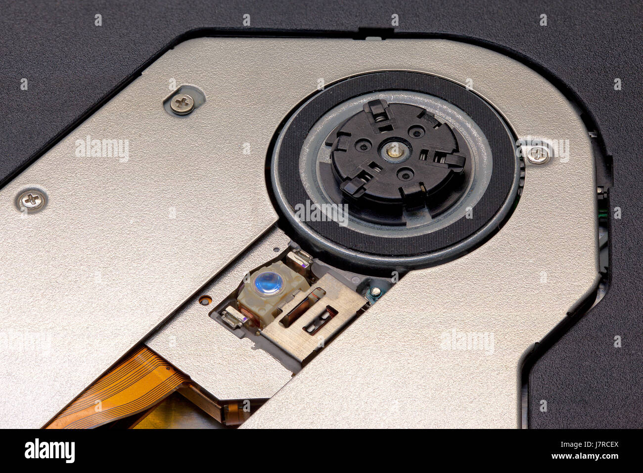 close blue office laptop notebook computers computer object macro close ...