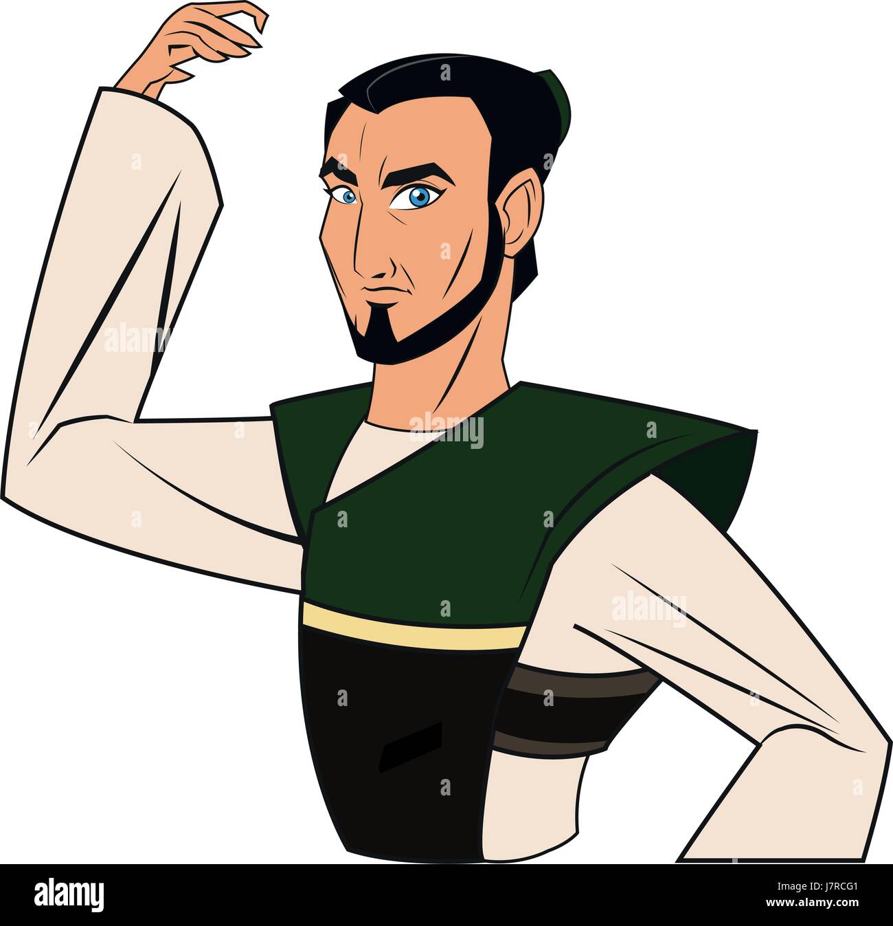 animation asian man to ancient clothes Stock Vector Image & Art - Alamy