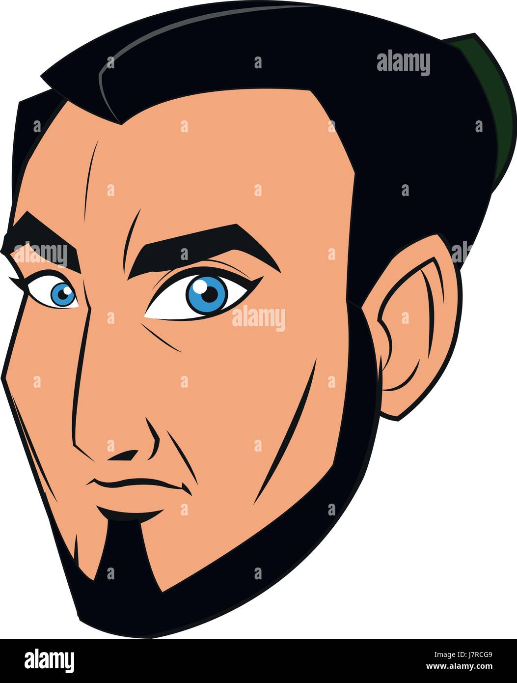 character face samurai man warrior design Stock Vector Image & Art - Alamy