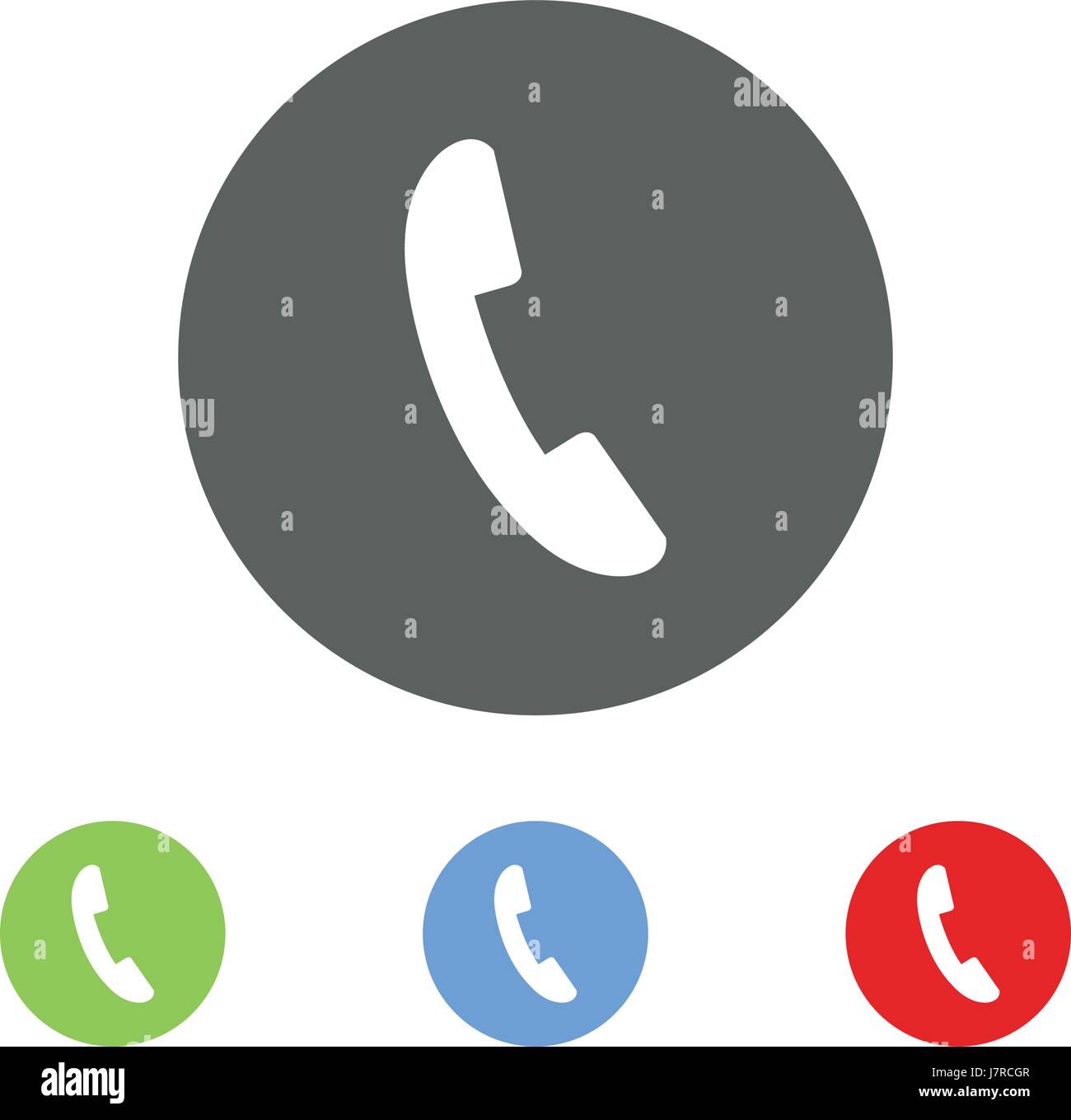 Set of phone handset icon Stock Vector Image & Art - Alamy