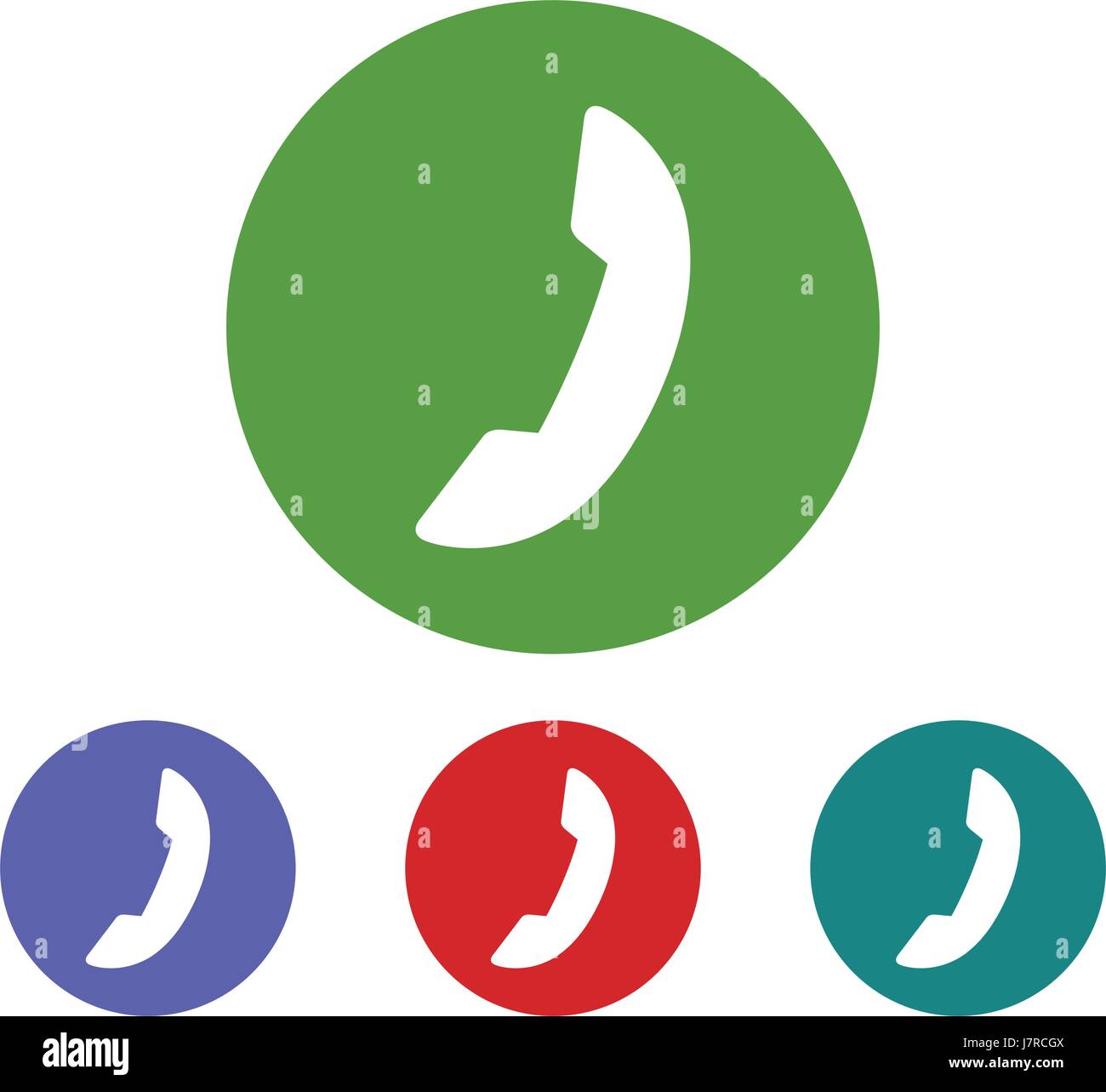 Set of phone handset icon Stock Vector Image & Art - Alamy