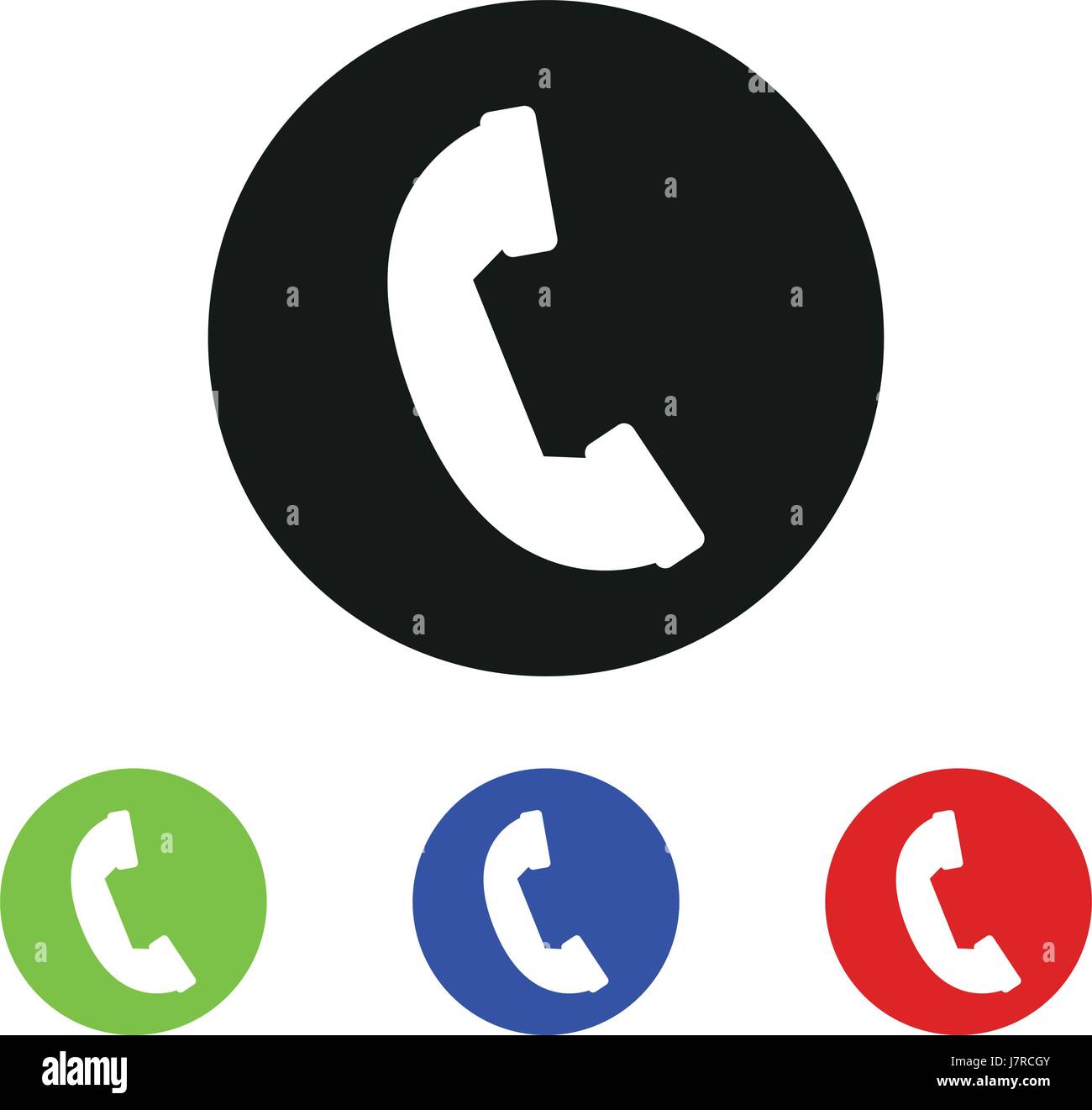 Set of phone handset icon Stock Vector Image & Art - Alamy