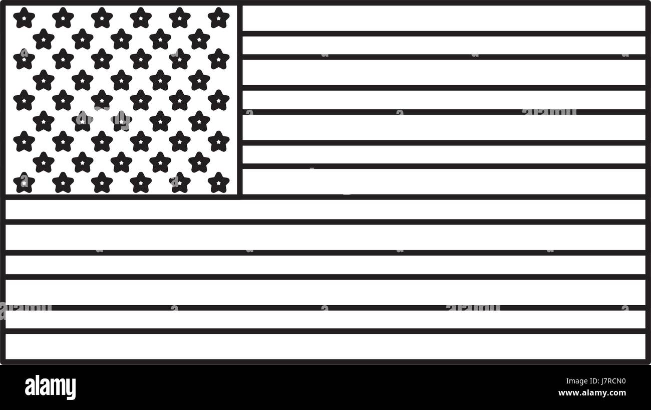 usa flag. united states america flag insignia national outline Stock ...