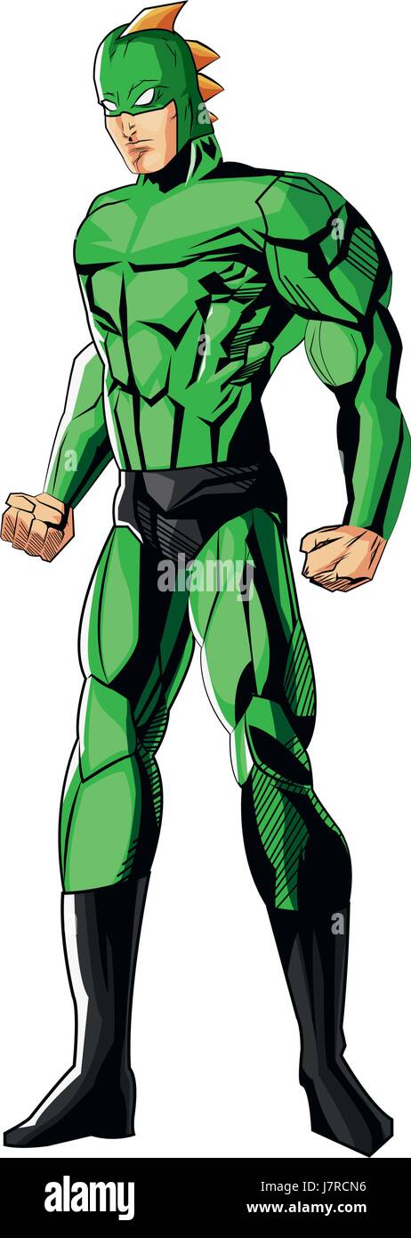 superhero figure standing proud image Stock Vector Image & Art - Alamy
