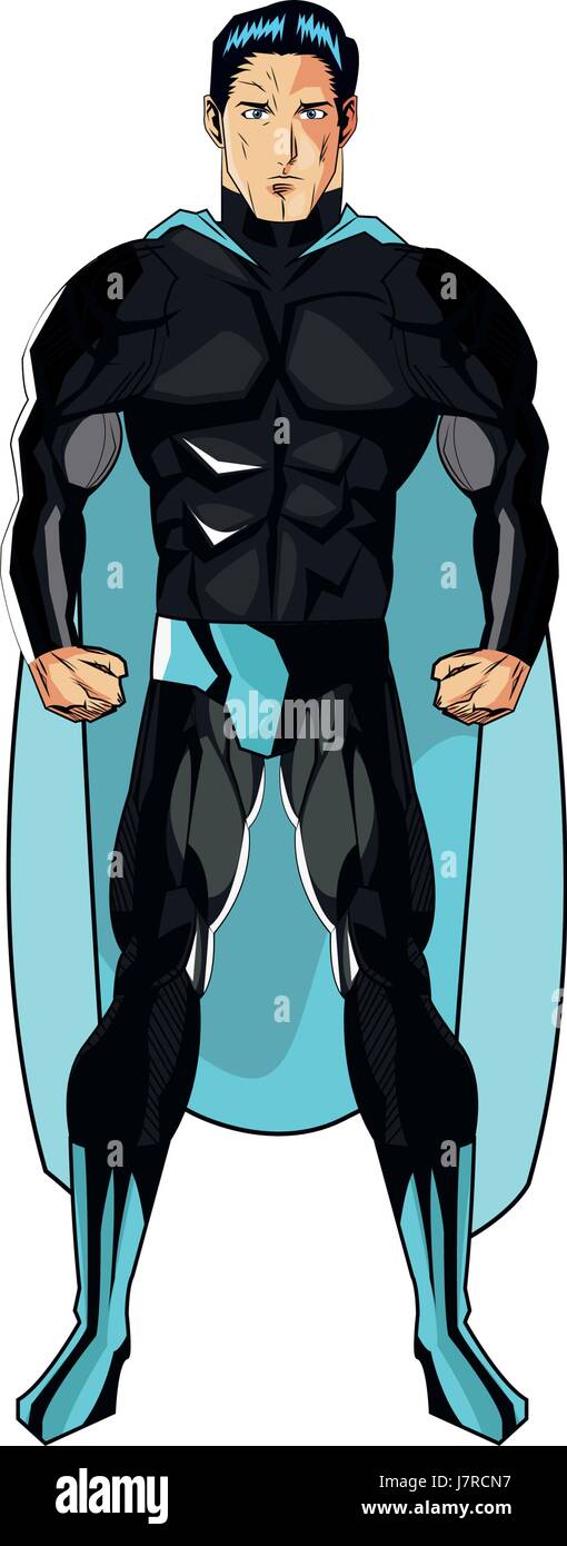 superhero figure standing proud image Stock Vector Image & Art - Alamy