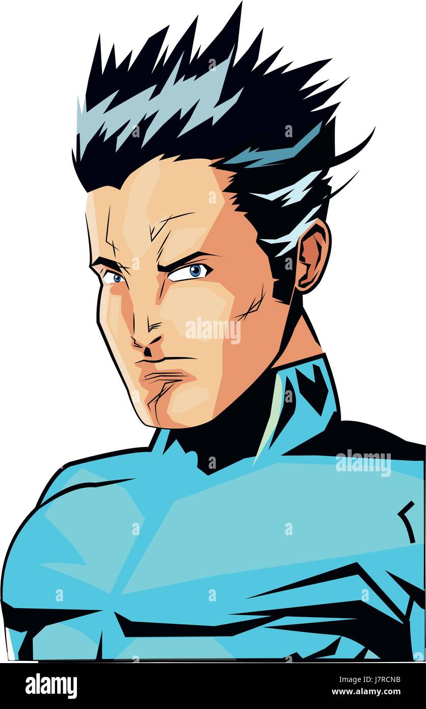 Super portrait Stock Vector Images - Alamy