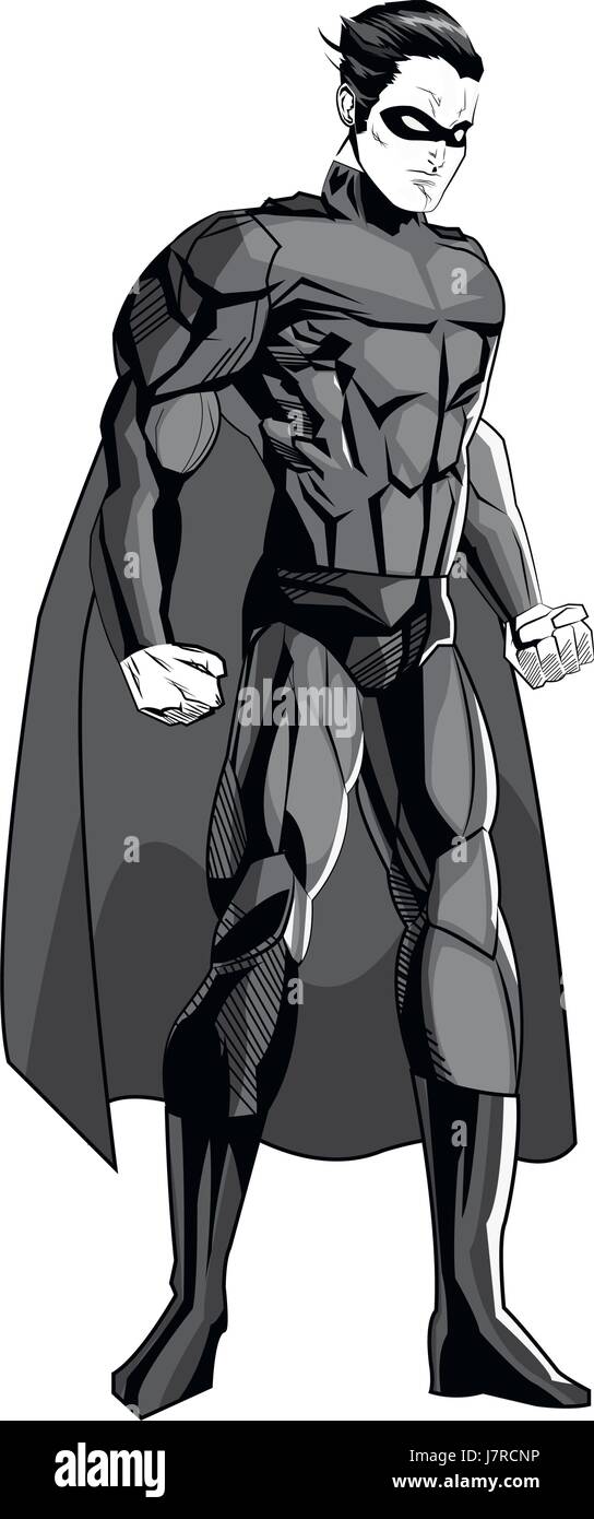 superhero figure standing proud image Stock Vector Image & Art - Alamy