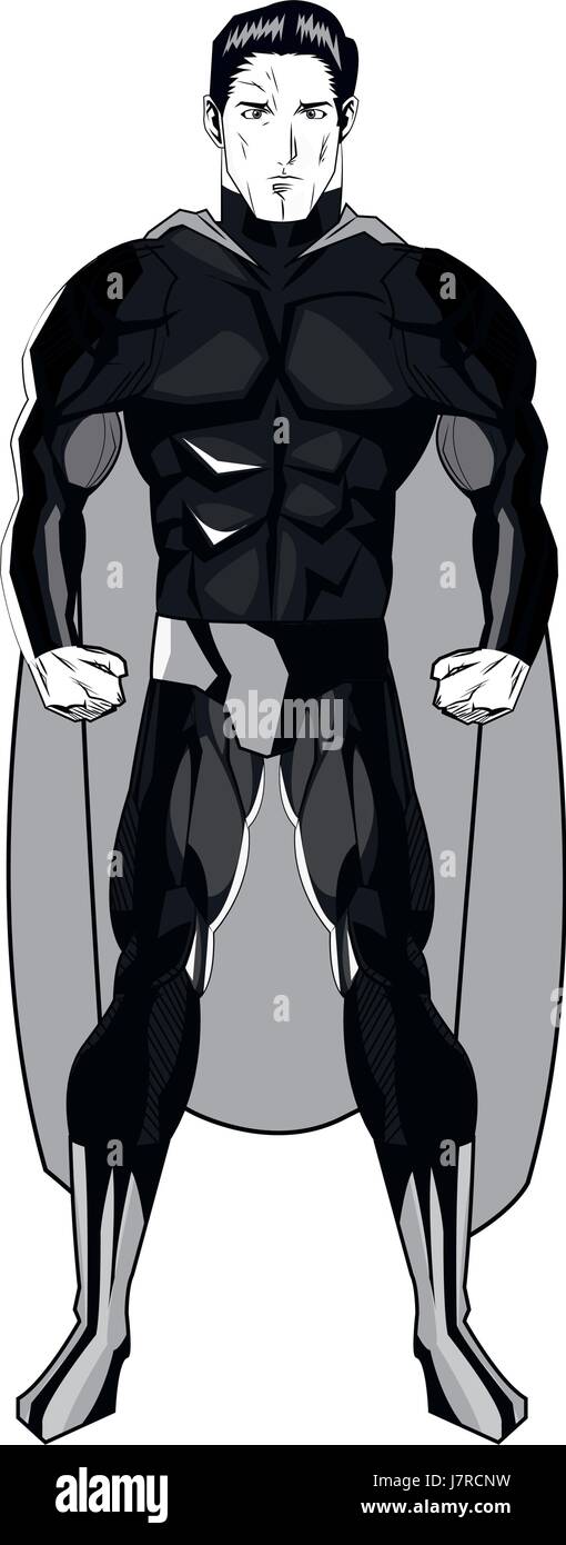 superhero figure standing proud image Stock Vector Image & Art - Alamy