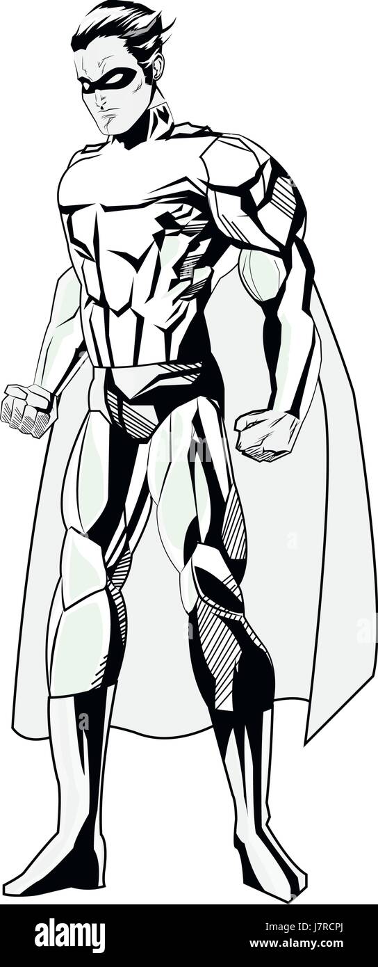 superhero figure standing proud image Stock Vector Image & Art - Alamy