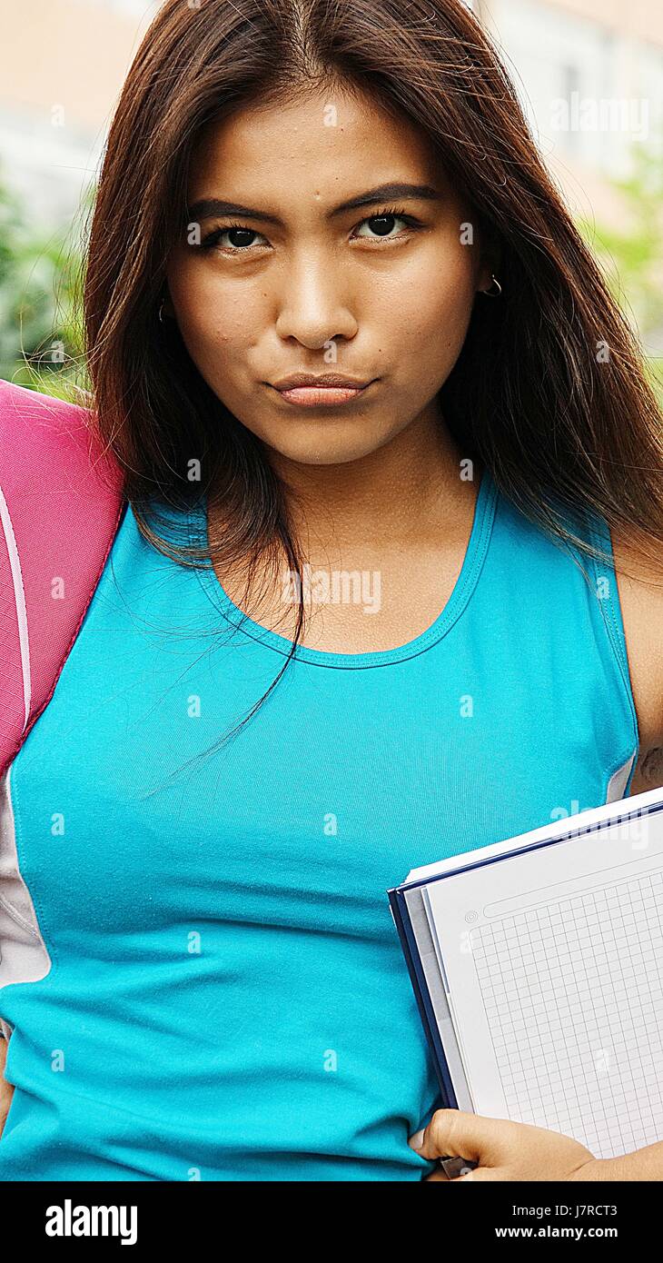 Youthful Female Student Stock Photo - Alamy