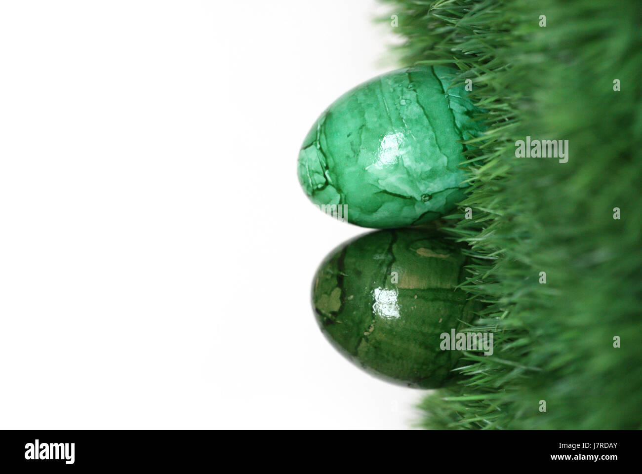 green and light green easter eggs Stock Photo - Alamy