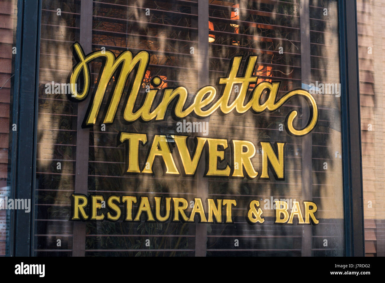 Minetta Tavern Bar and Restaurant, NYC Stock Photo - Alamy