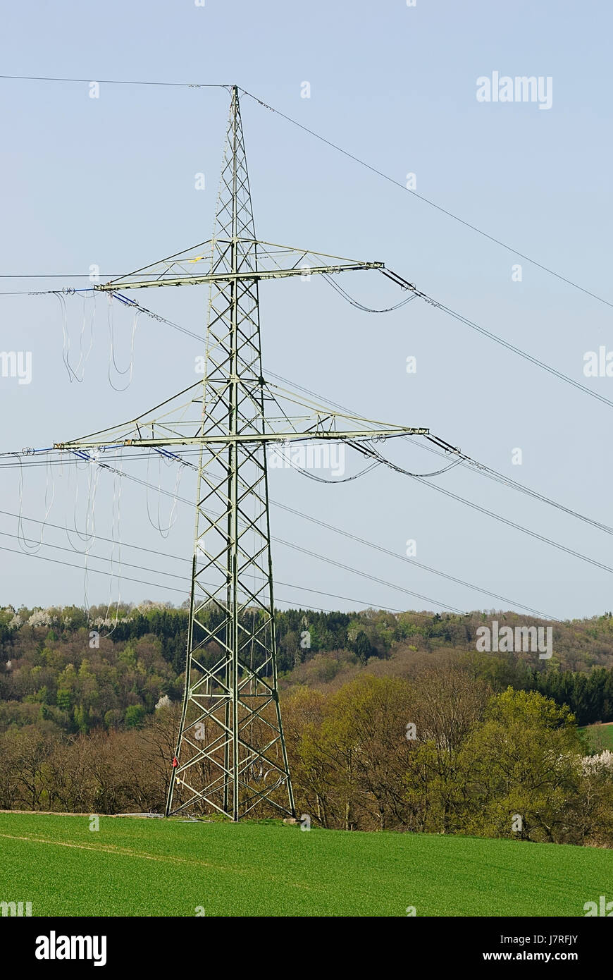 energy power electricity electric power high tension power line tower ...