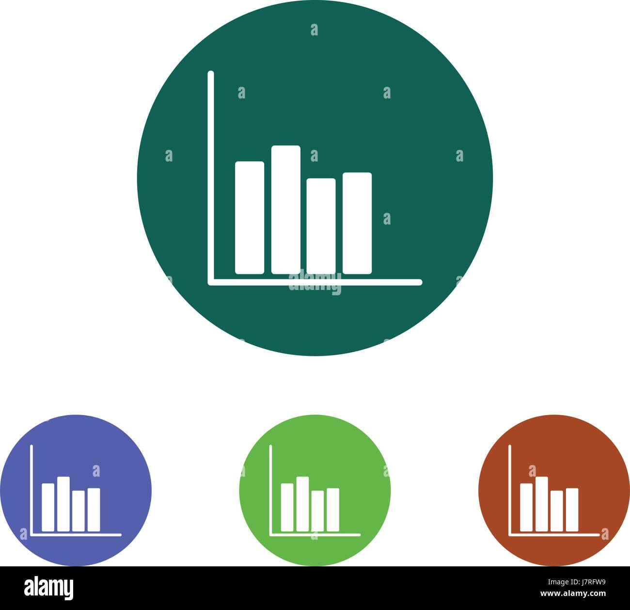 Statistics icon set Stock Vector Image & Art - Alamy