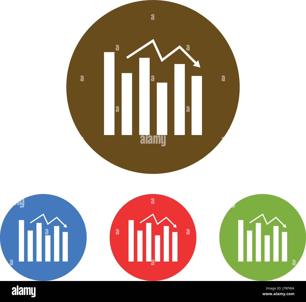 Statistics icon set Stock Vector Image & Art - Alamy