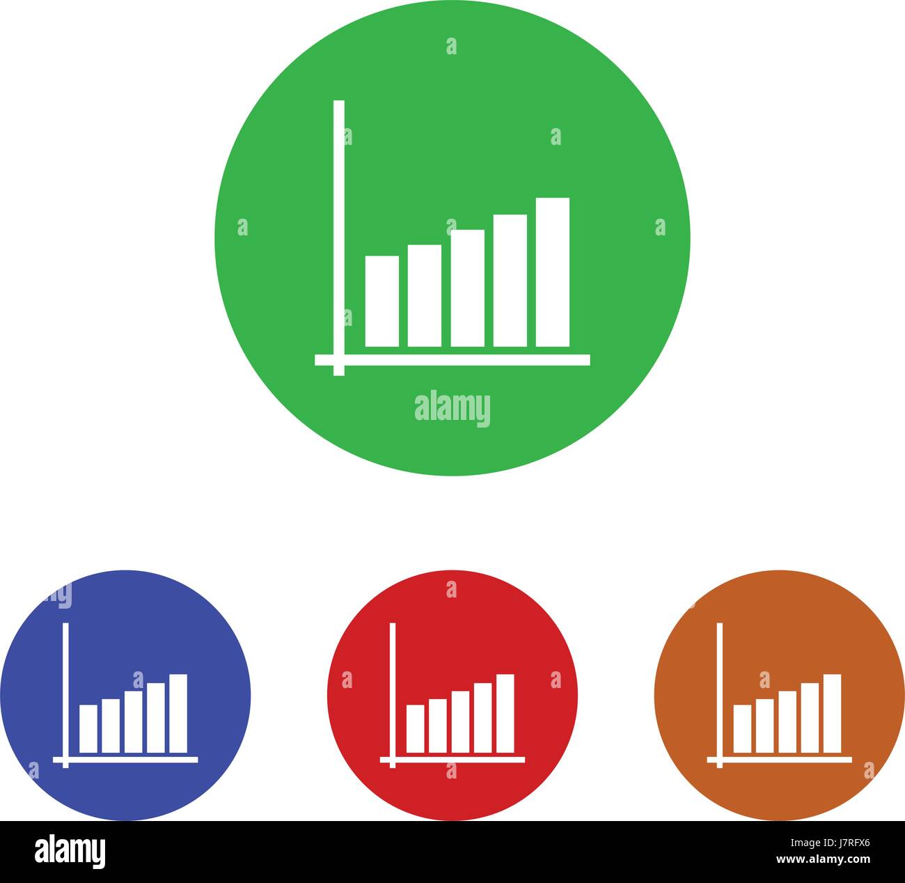Statistics icon set Stock Vector Image & Art - Alamy