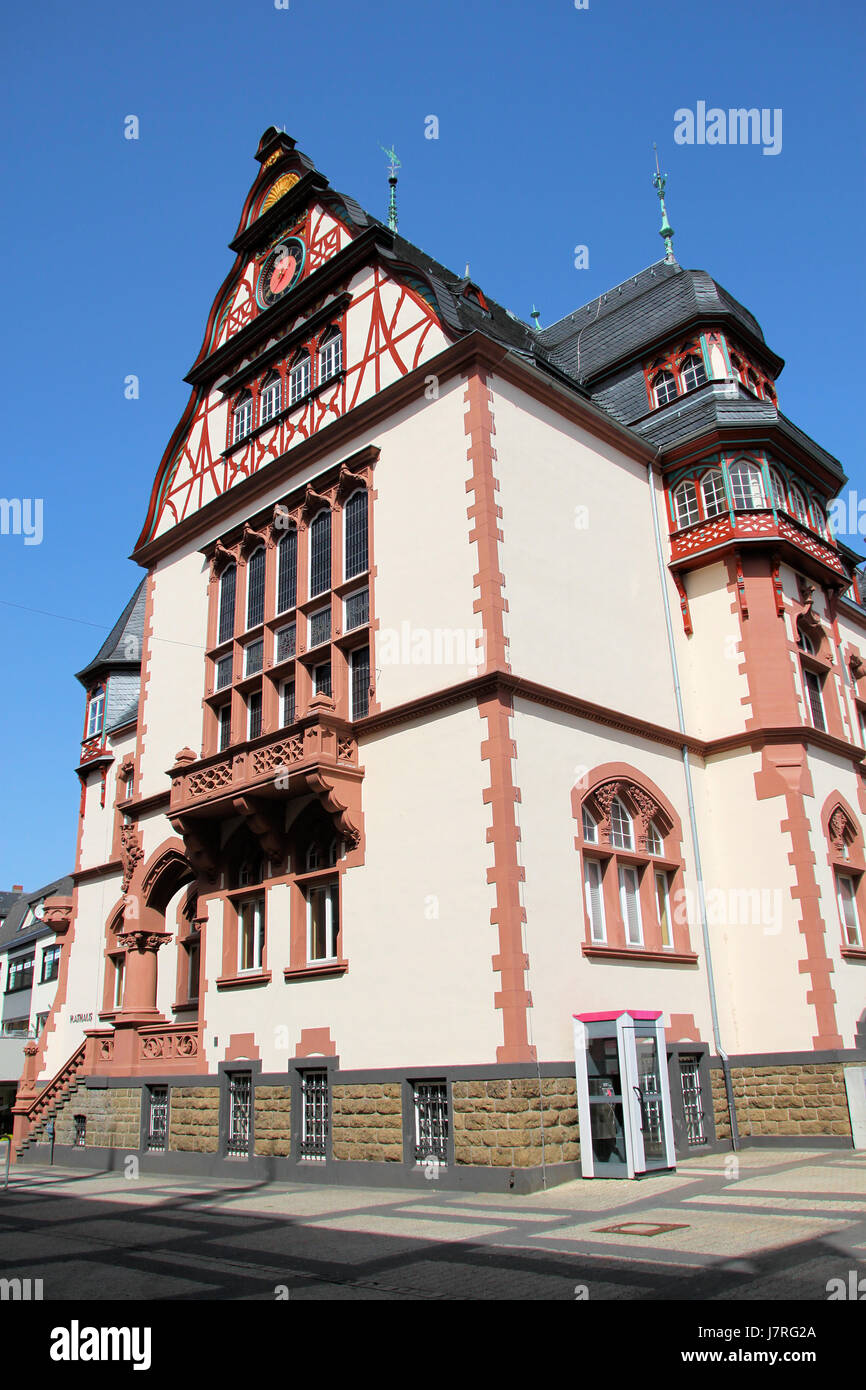 tower town hall hesse administration oriel dormer blue tower historical ...