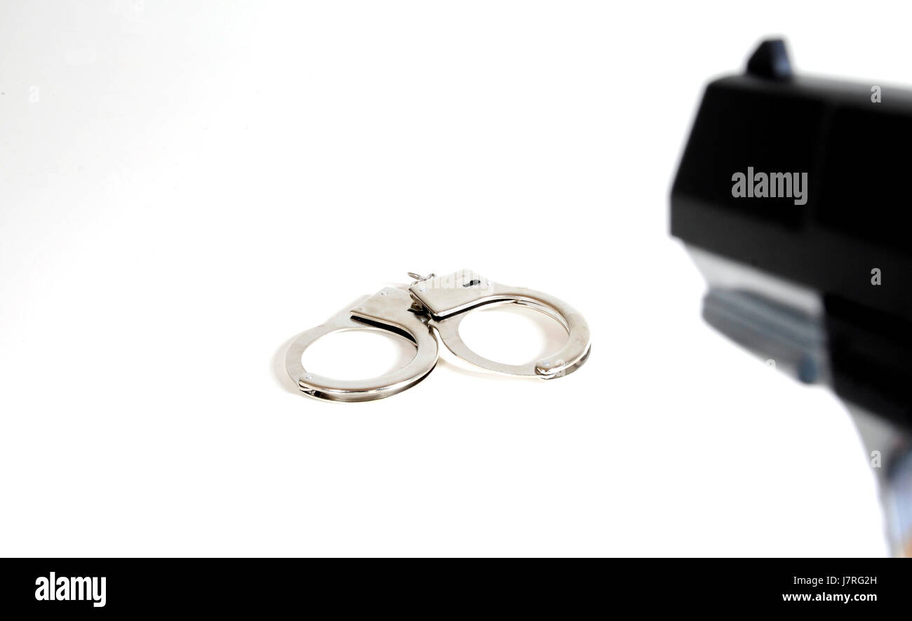 military handcuffs arm weapon police hunt crime military deliquency ...