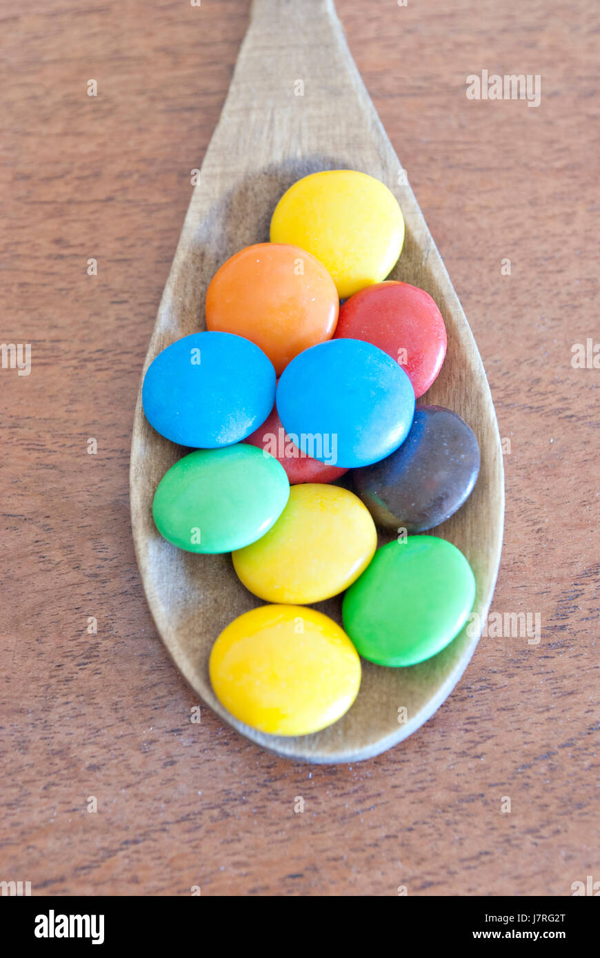 objects sweet sweets colour closeup sugar wooden spoon color preserved ...