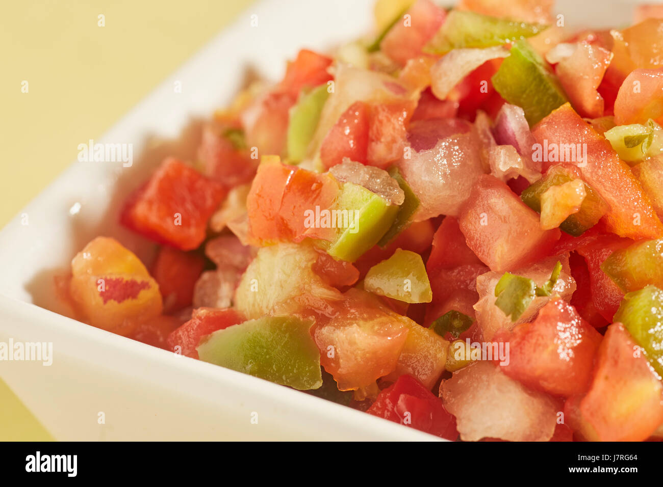 Pico de Gallo, a classic Mexican salsa cruda recipe Stock Photo - Alamy